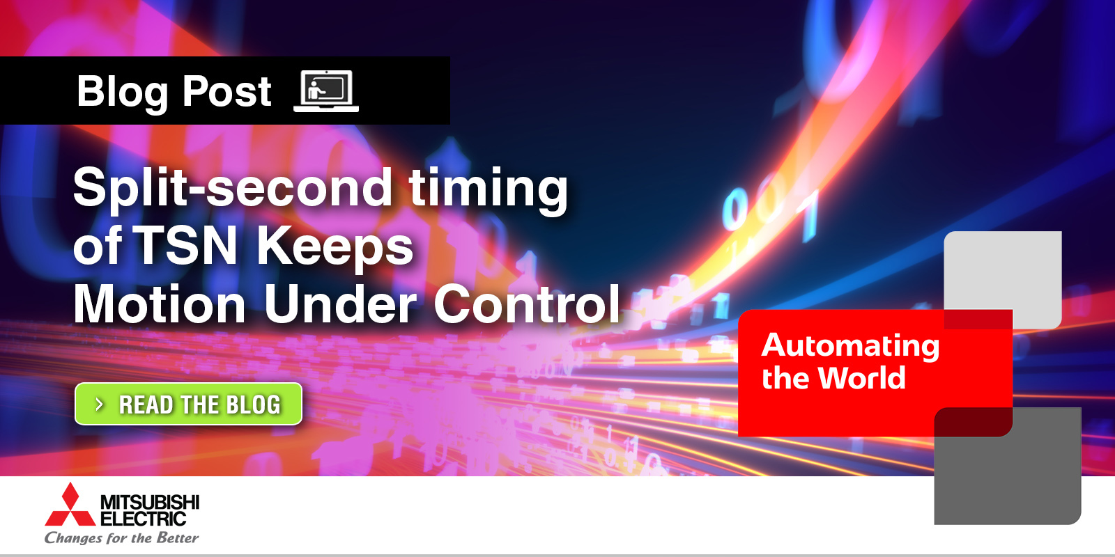 Split-Second Timing of TSN Keeps Motion Under Control | Mitsubishi Electric Blog