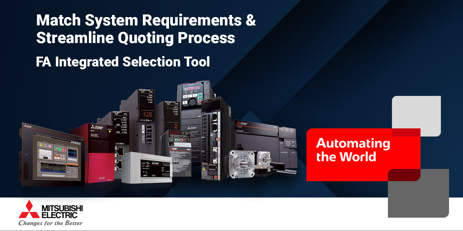 Factory Automation Integrated Selection Tool Press Release | Mitsubishi Electric Americas