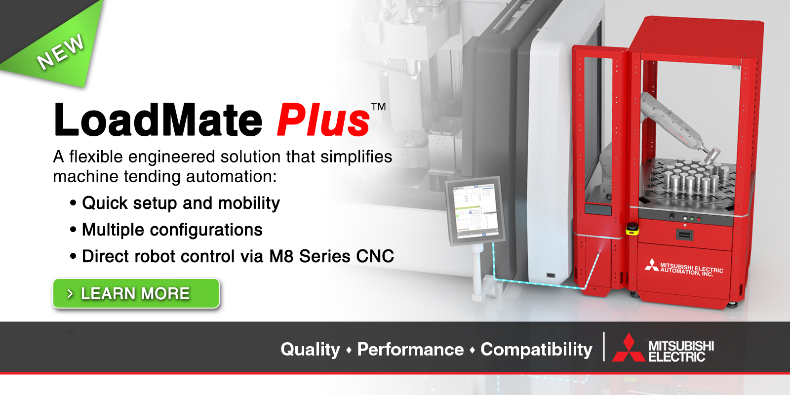 LoadMate Plus Machine Tool Tending | Mitsubishi Electric Americas