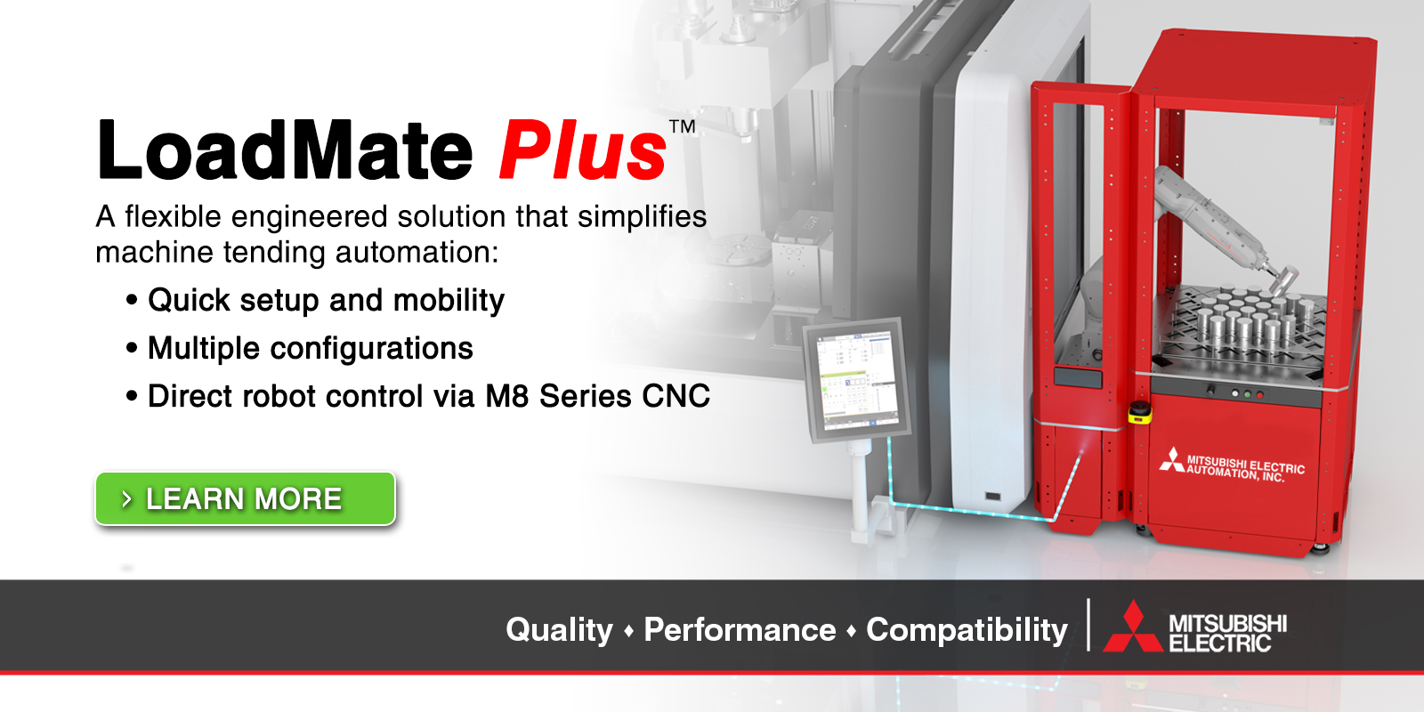 LoadMate Plus Machine Tool Tending | Mitsubishi Electric Americas